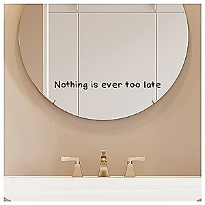 Wall Post Mirror Post Black Positive Quote Mirror Post is Suitable for Bathroom Mirror Office Bedroom Living Room Decoration (3)