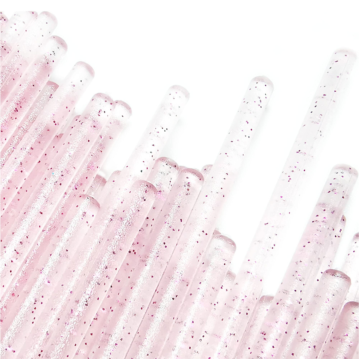 ZYIGYI 500 Pcs Disposable Micro Applicator Brush for Eyelash Extension, Micro Cotton Swabs, Lips Mascara Wands Pink