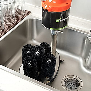Restaurantware Clean Tek Professional 5-Brush Electric Glass Washer 1 Heavy-Duty Bar Washer - Upright For Bar Or Kitchen Stainless Steel Automatic Glass Washer 115V 1.3 HP NEMA 5-15P Plug