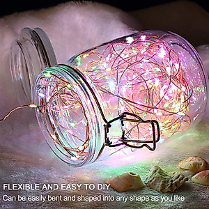 33Ft String Lights Battery Operated with Remote Control Timer, 100LED 4 Pack Waterproof 8 Modes Copper Wire Twinkle Fairy Lights for Bedroom Indoor Outdoor Wedding Dorm Christmas Decorations