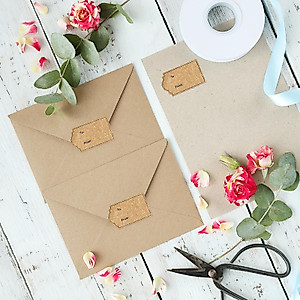 1"x2" to and from Gift Tag Stickers, 300pcs/Roll Natural Brown Kraft to from Present Labels Name Tag Label Stickers for Weddings Present Gift Wrapping Cards (Style 2)