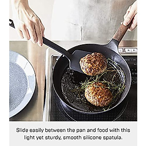 Yamazaki Home Silicone Spatula, Silicone, No Assembly Req., Black