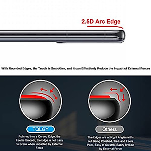 TQLGY 3 Pack Screen Protector for Samsung Galaxy S21 FE with 3 Pack Camera Lens Protector, 9H Tempered Glass Film, Bubble Free - Anti-Scratch - Easy Installation, 6.4-inch