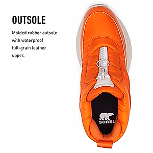 Sorel Women's Out 'N About Puffy Zip Waterproof Boot - Heatwave, Fawn - Size 10