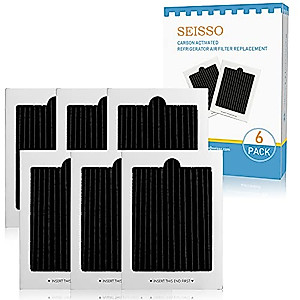 Refrigerator Air Filter Replacement 6 Pack - Carbon Activated Filter Compatible with Frigidaire & Electrolux Pure Air Ultra Reduce Odors for EAFCBF, PAULTRA, RAF1150 242061001,242047801, 242047804