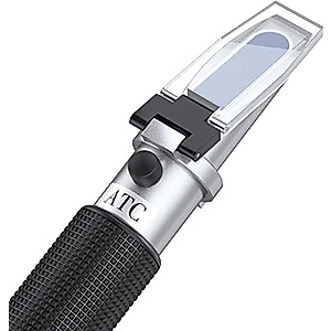 AUTOUTLET Salinity Refractometer Saltwater Aquarium for Seawater, Pool, Tank, Marine, Fishkeeping, 0-100PPT & 1.000-1.070 Salinity Tester with ATC Function Salinity Hydrometer Kit