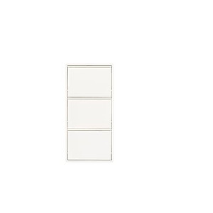 Mabel Home Modern 3 & 4 & 5 Drawer Shoe Cabinet, 3-4-5 Tier Shoe Rack Storage Organizer (3 Tier, White)