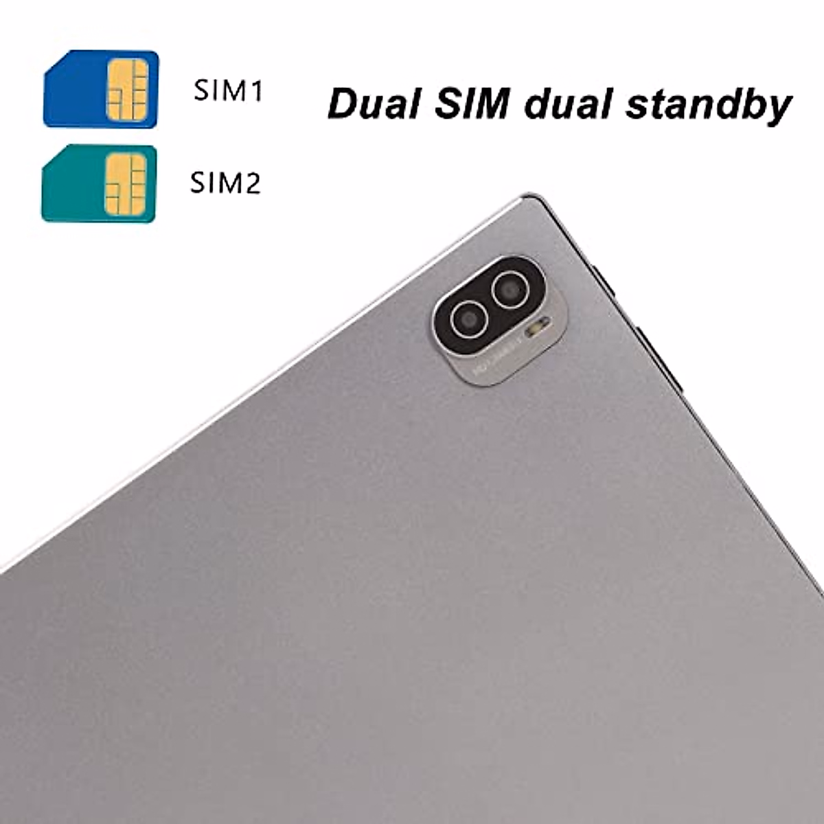 LBEC Portable Tablet, 10 Inch Tablet 1920x1200 IPS Grey 6G RAM 128G ROM Octa Core CPU Processor for Travel for Home (US Plug)