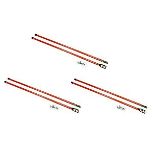 Buyers (Pack of 6) Replacement for Universal 36" Orange Snow Plow Blade Markers / Guides Boss, Meyer, Western