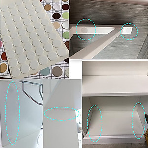 Self-Adhesive Screw Hole Stickers, 384pcs-0.59inch/15mm Self-Adhesive Screw Covers Caps Dust Proof Sticker for Wood Screw-White (384pcs-0.59inch/15mm)