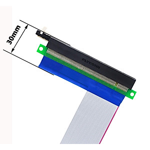 CERRXIAN PCI-e PCI Express 16X Female to 4X Male Riser Mining Extension Cable 14cm(16-4x)