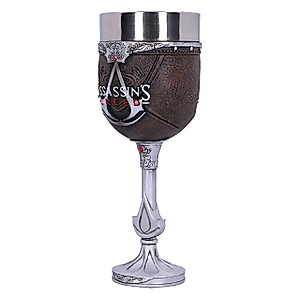 Nemesis Now Officially Licensed Assassins Creed Brown Hidden Blade Game Goblet, Resin, 1 Count (Pack of 1)