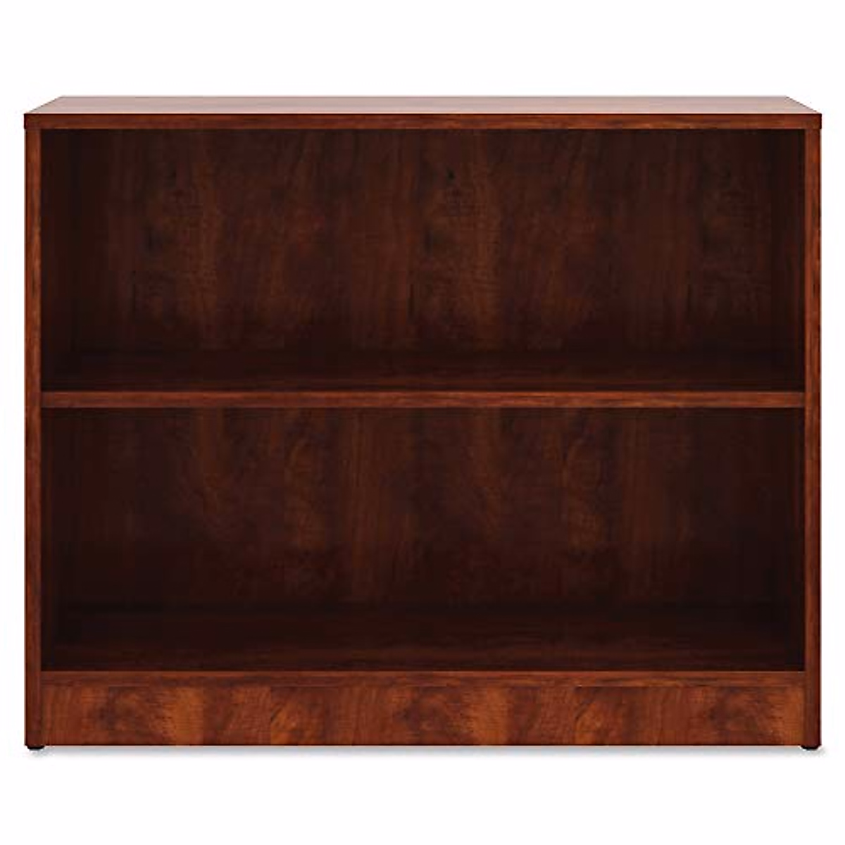 Lorell Cherry Laminate Bookcase Book Rack, 29.5" x 36" x 12"