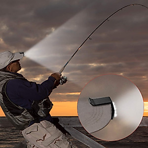 Honoson 4 Pieces Hat Light Clip-on Cap Light Hat Flashlight 5-LED Cap Headlamp Rotatable Lamp LED Cap Light for Hunting Camping Running Fishing with 10 Pieces Extra Batteries