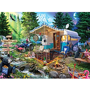 Buffalo Games - Jeff Haynie - Mountain Retreat - 1000 Piece Jigsaw Puzzle For Adults - High Quality Challenging Puzzle Perfect for Game Nights - Finished Puzzle Size is 26.75 x 19.75