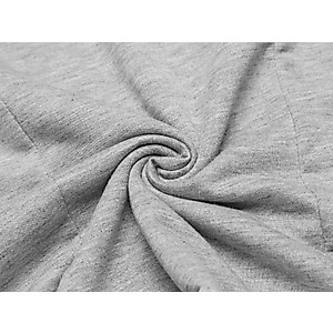 Poriff Mens Workout Running Shirts Sleevles Hoodies Plain Workout Tank Tops Grey S