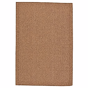 Jaipur Living Vibe Maeva 2'X3' Area Rug, Coastal Light Brown for Outdoor Spaces