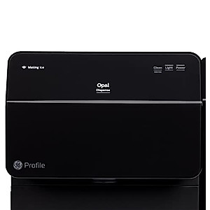 GE Profile Opal Ice Dispenser | Countertop Nugget Ice Maker with Ice Dispenser & 1-Gallon Side Tank | Ice Machine with WiFi Connectivity | Smart Home Kitchen Essentials | Satin Black