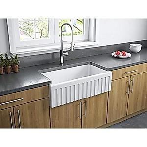 Latoscana 33" Reversible Fireclay Farmhouse Sink LFS3318W