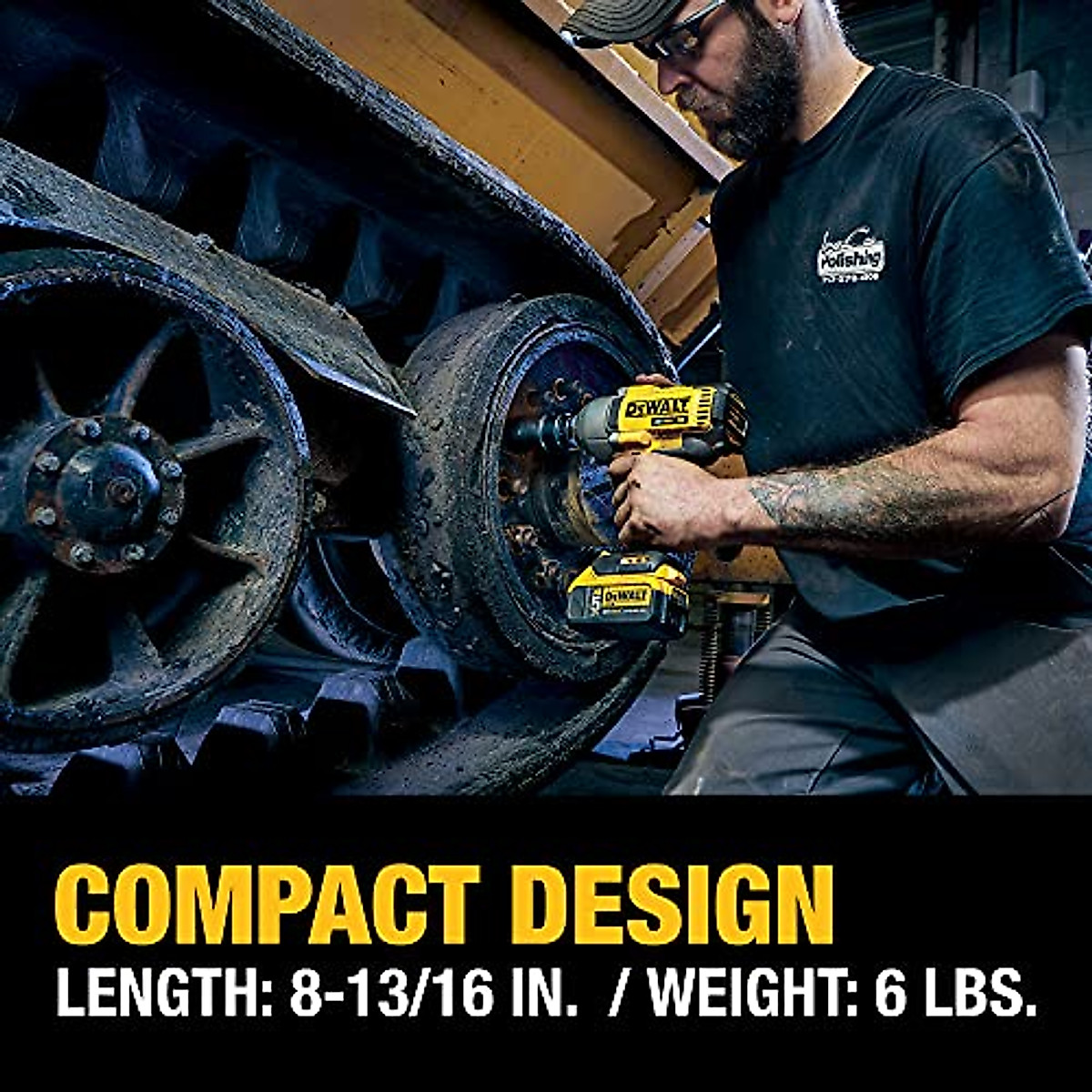 DEWALT 20V MAX* XR Cordless Impact Wrench Kit with Detent Anvil, 1/2-Inch (DCF899P2)