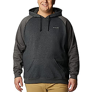 Columbia Men's Hart Mountain II Hoodie, Black Heather/Shark Heather, Small