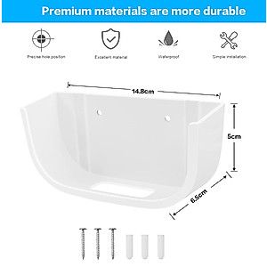Wall Mount Holder for eero Pro 6E Home WiFi System, Stand Bracket for eero Pro 6E Kits Accessories, No Messy Wires Space Saving, White, 1 Pack