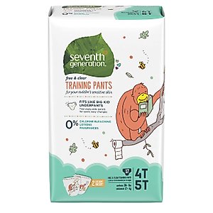 Seventh Generation Free and Clear Training Pants - 4T - 5T- 17 Count (Pack of 1)