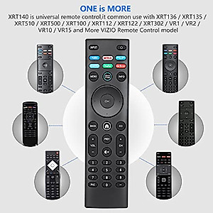 for VIZIO-Smart-TV-Remote,XRT140 for VIZIO All LED LCD HD 4K UHD HDR Smart TVs