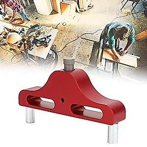 Aluminum Alloy Center Scriber,Center Mark Finder Tool,Woodworking Scriber Center Line Marking Tool,95mm Measuring Range,High Measuring Accuracy,For Woodworking Marking(Red)