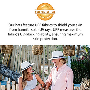 Wallaroo Hat Company – Women’s Catalina Sun Hat – Wide Brim Natural Fiber and Adjustable Sizing for Medium Crown Sizes – Chic Hat for Garden Parties, Beach Getaways and Outdoor Events (Natural)