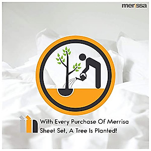 Merissa Luxury 100% Egyptian Cotton Sheets 1000 Thread Count 4 Piece Extra Deep Pocket Bed Sheet Set Sateen Stripe (White, King)