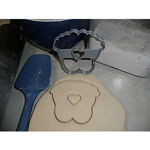 BABY FEET WITH HEART FOOT GENDER REVEAL SHOWER PARTY ANNOUNCEMENT COOKIE CUTTER MADE IN USA PR2520