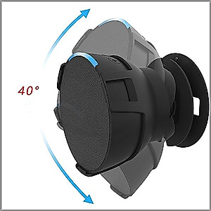 AdteMp Compatible with Echo Pop Holder,Wall-Mounted Echo Pop with Integrated Cable Management,Echo Pop Stand Mount, Speaker Accessories Rack (Black)