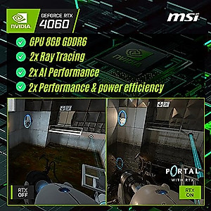 MSI Cyborg Gaming Laptop, 15.6" 144Hz FHD Display, Core i7-12650H(Beat i9-11980HK, 10 Cores, 16 Threads), GeForce RTX 4060, 32GB DDR5 RAM - 2TB SSD, Backlit Keyboard, RJ45, Windows 11 Home, Black