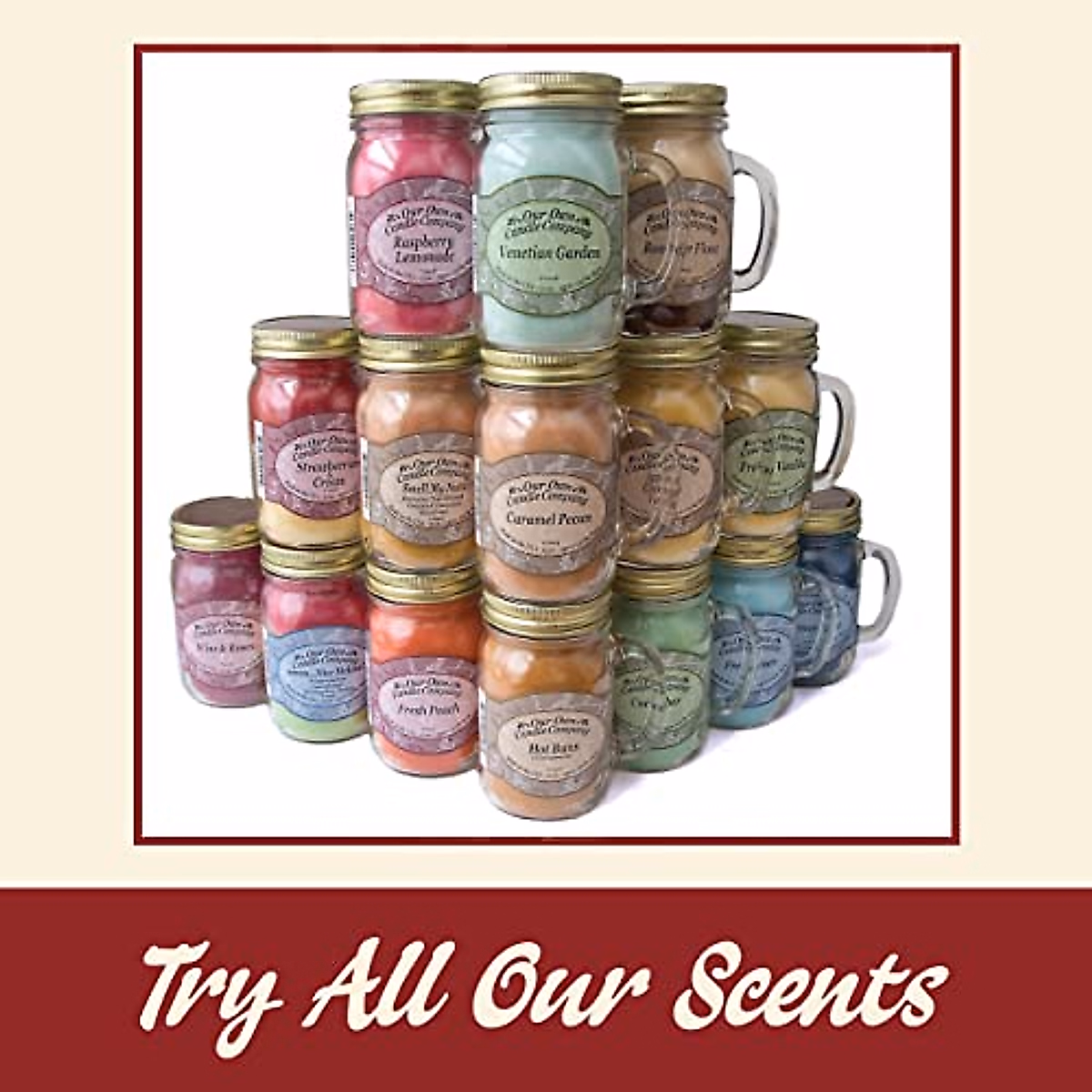 Our Own Candle Company Banana Nut Bread Scented 13 Ounce Mason Jar Candle