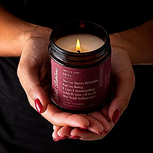 Funny Gift Candle for Women, Bestie, Coworker, Mom, Sister, Best Friend Candle, Friendship Candle, All Natural Soy Wax Candle, 8oz- Made in USA (Funny BFF Candle)