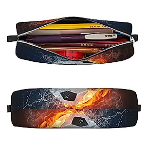 Jiamian Soccer Ball Pencil Case Pencil Holder Bag Pen Box Pouch Stationery Cosmetic Bag