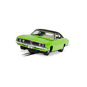 Scalextric Dodge Charger RT Sublime Green Black Top 1:32 Slot Race Car C4326