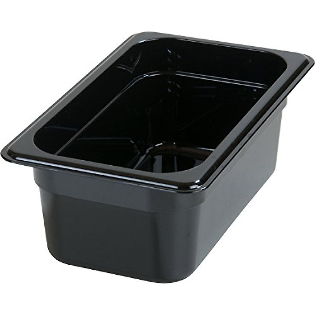 CFS 3068103 StorPlus Fourth Size Food Pan, Polycarbonate, 4" Deep, Black, Model Number: 3068103-E