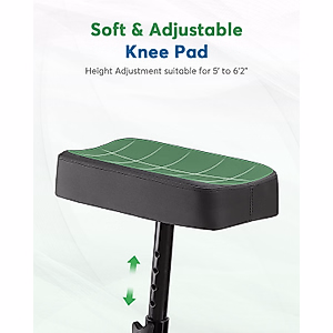 Knee Scooter, All Terrain Knee Scooter for Adults Steerable Knee Walker for Surgery, Broken Foot, Ankle Injuries Heavy Duty Crutches Alternative, Foldable-Knee-Scooter-Walker (Black)