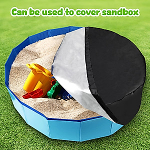 Rypet Dog Foldable Round Pool Pet Collapsible Swimming, Kiddie pool cover Portable Pool Accessories for Dog Bathing Tub