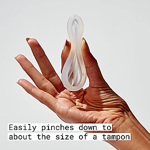 Flex Reusable Disc | Reusable Menstrual Disc | Tampon, Pad, and Cup Alternative | Capacity of 6 Super Tampons | Lasts for Years | Includes Carrying Pouch & 2 Free Disposable Discs