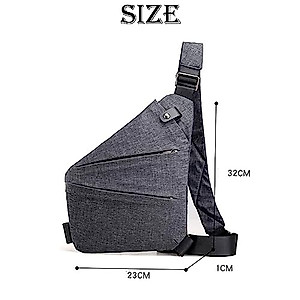 Exceptionm Personal Flex Bag, Valcen Personal Pocket Bag, Exceptionm Flex Bag for Women and Men (Black,Left)