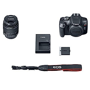 Canon EOS Rebel T7 DSLR Camera w/ 18-55mm F/3.5-5.6 is II Lens + 32GB SD Card + More (Renewed)