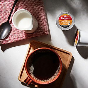 Folgers Caramel Drizzle Flavored Coffee, 72 Keurig K-Cup Pods…