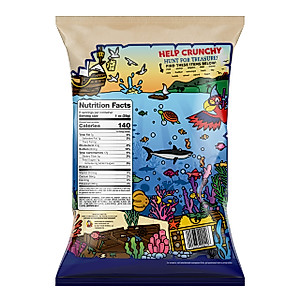 Pirate's Booty Crunch Attack, White Cheddar Cheese Puffs, Gluten Free, Crunchy Snack for Kids, 8oz Grocery Size Bag