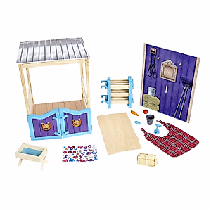 Journey Girls Wooden Horse Stable, Kids Toys for Ages 6 Up by Just Play