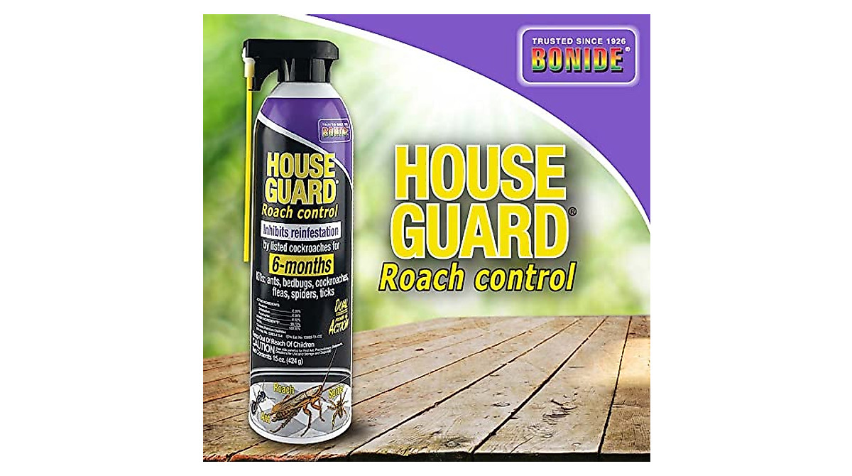 Bonide House Guard Roach Aerosol - Long-Lasting Pest Control