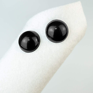 EUCARLOS Safety Eyes for Amigurumi Crochet 30PCS 16-24 mm, Plastic Black Large Safety Doll Eyes Stuffed Animal Eyes Craft Crochet Eyes for DIY of Puppet, Bear, Toy Doll Making Supplies