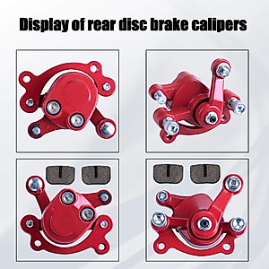 MWMNUN Rear Disc Brake Caliper with Brake Pads Replacement Compatible with Baja Doodlebug Dirtbug 97cc 2.8HP DB30 Kids Mini Dirt Pocket Bike Electric Razor MX500 33cc